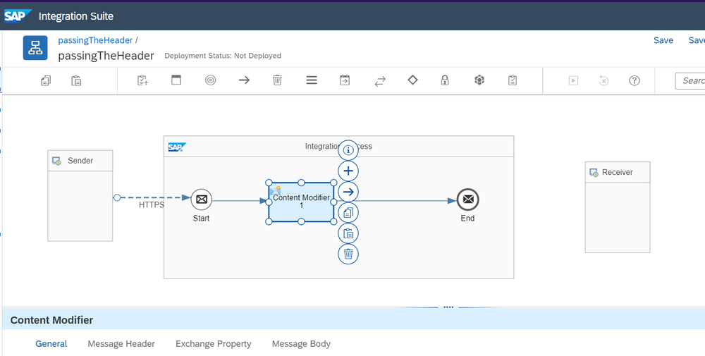 Passing the header parameters into the iFlow