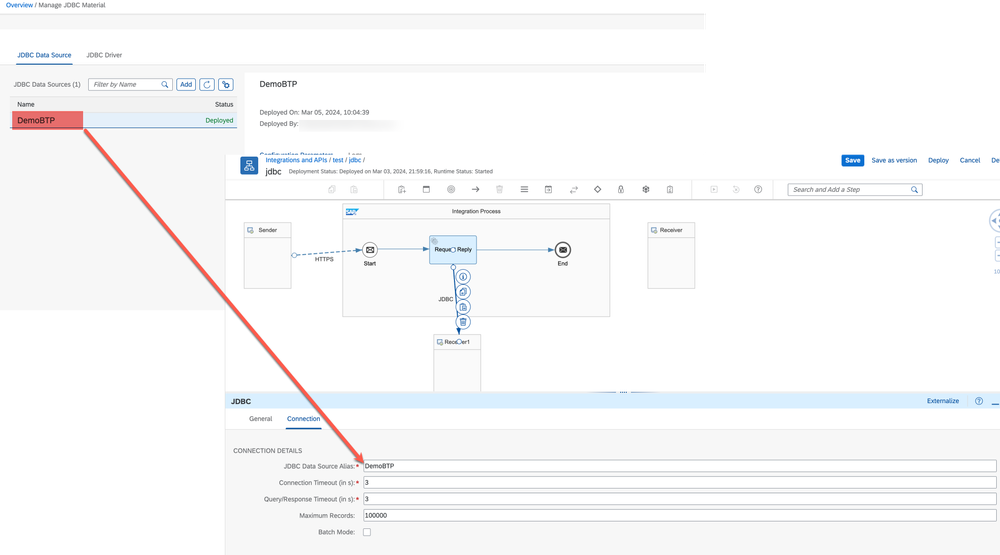 How to retrieve data from SAP HANA Cloud Database in iFlow Development