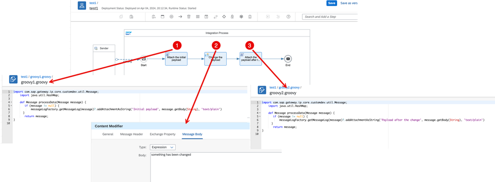 Logging the iFlow's payload