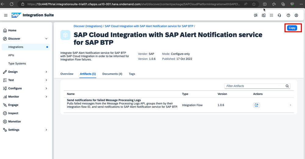 SAP BTP Alert Notification Service
