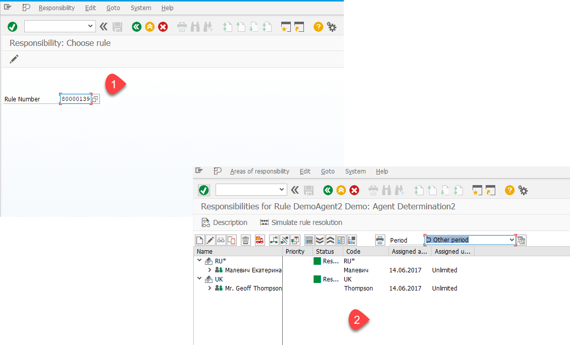 Responsibility Rules in Workflow Configuration