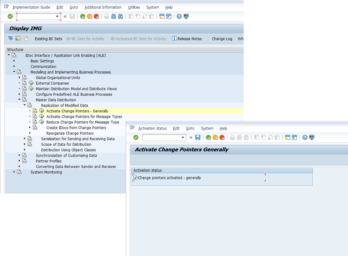 SAP IDocs. Change Pointers