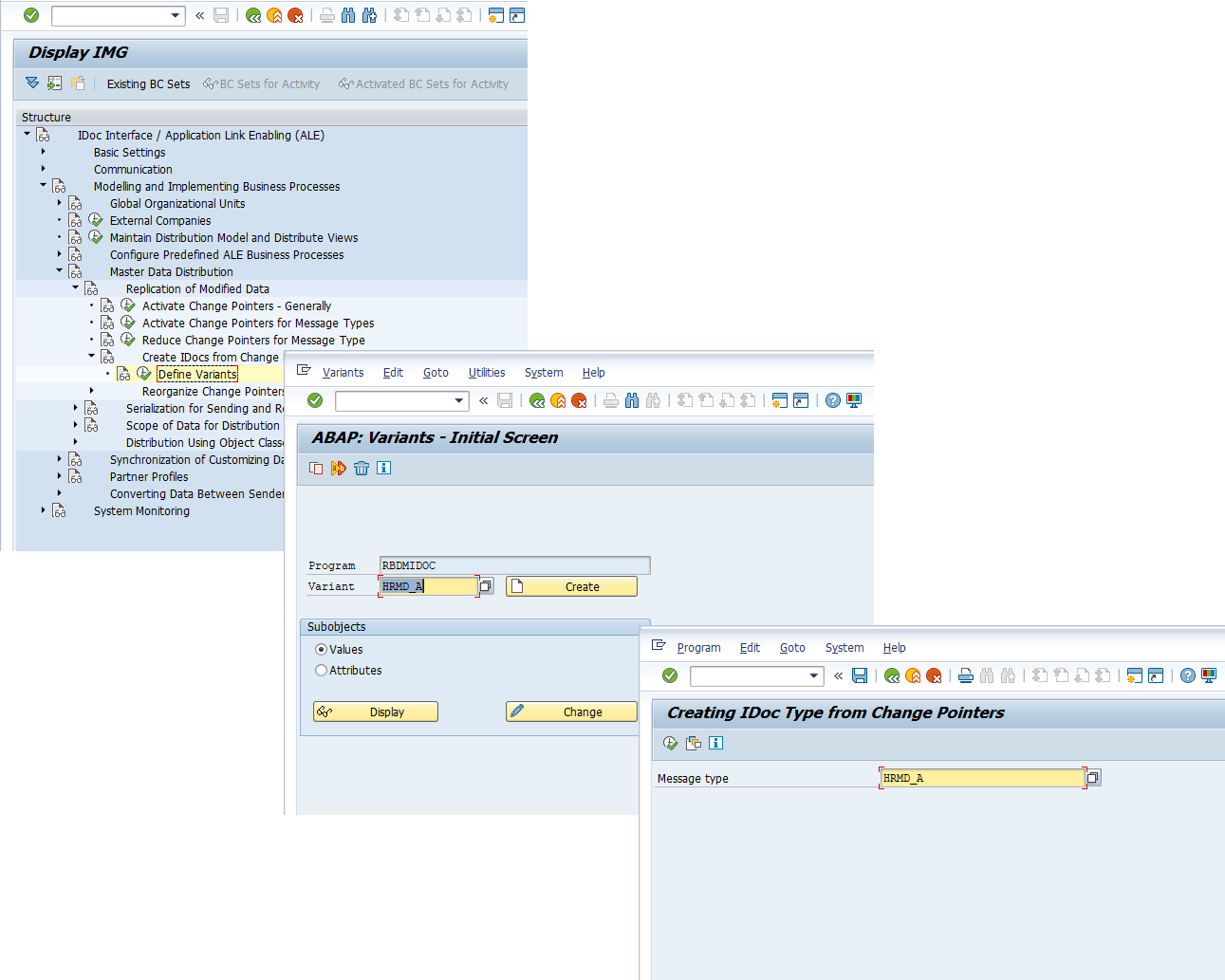 SAP IDocs. Change Pointers