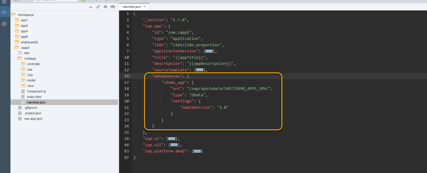 Creating a Web Application Using the SAPUI5 Framework (8)