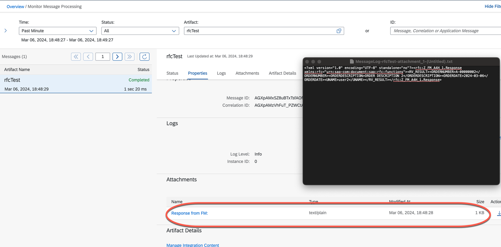 RFC adapter in the iFlow development