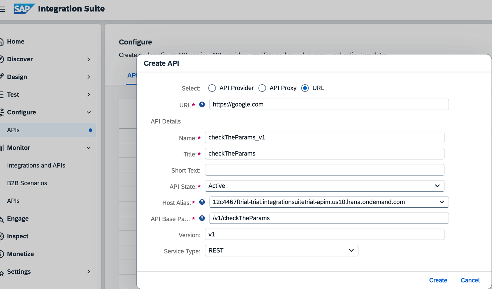 Handling exceptions when triggering the SAP BTP API
