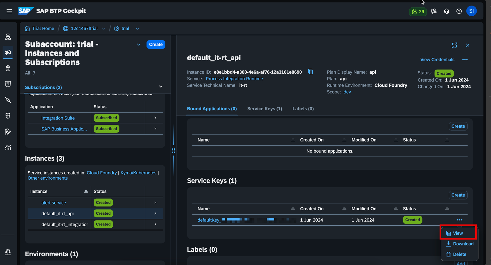 SAP BTP Alert Notification Service