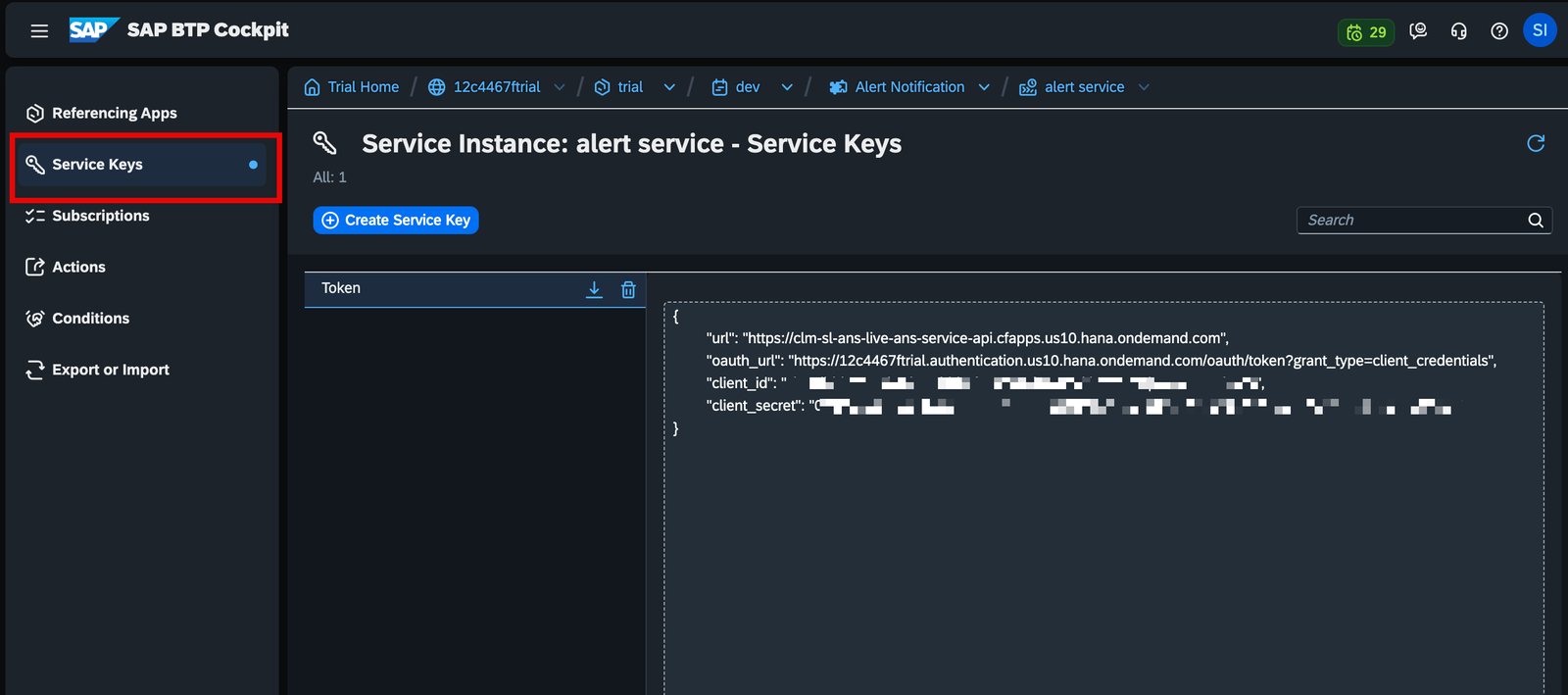 SAP BTP Alert Notification Service