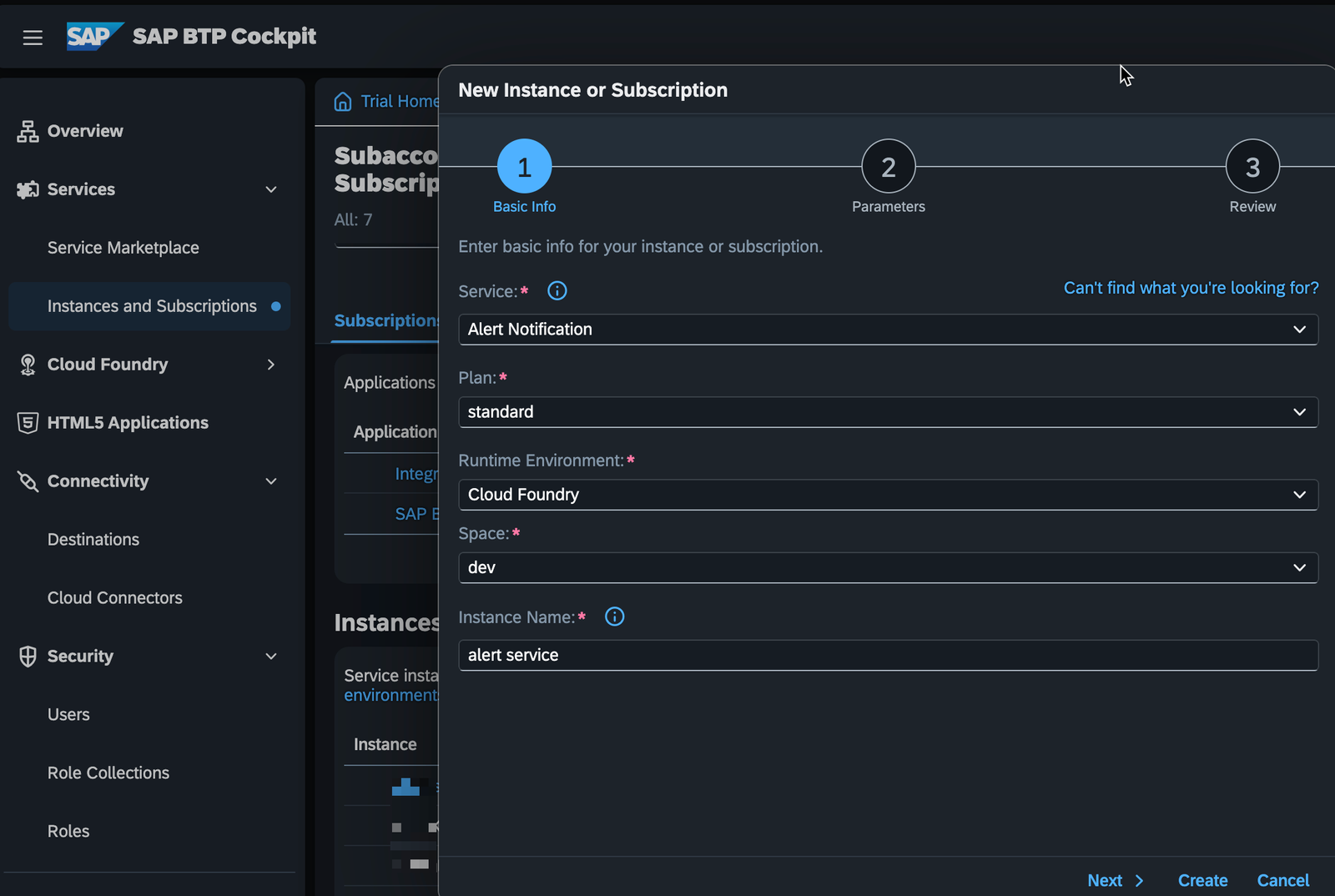 SAP BTP Alert Notification Service
