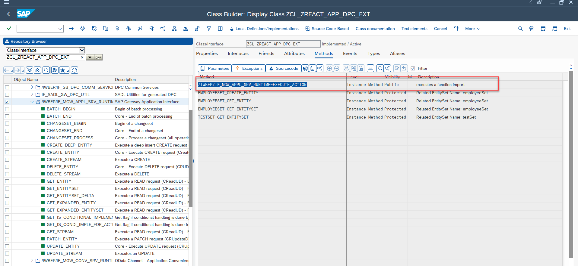 Using Function Import in an OData Service