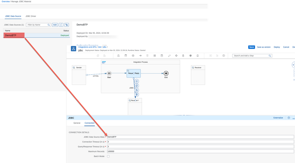 How to retrieve data from SAP HANA Cloud Database in iFlow Development
