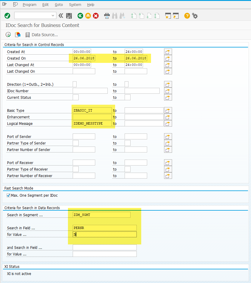 How to Find an IDoc by a Field Value in a Segment?