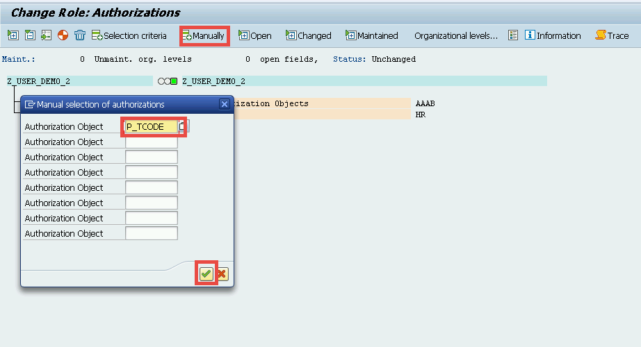 Tracing User Authorizations