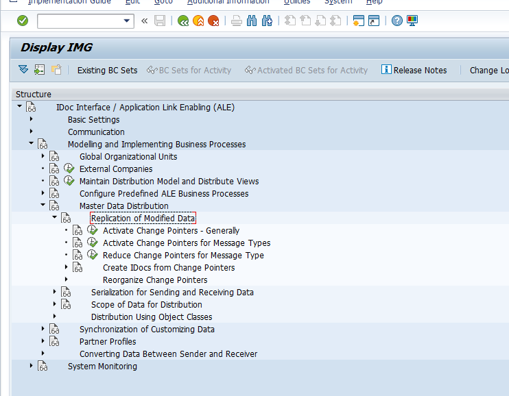 SAP IDocs. Change Pointers