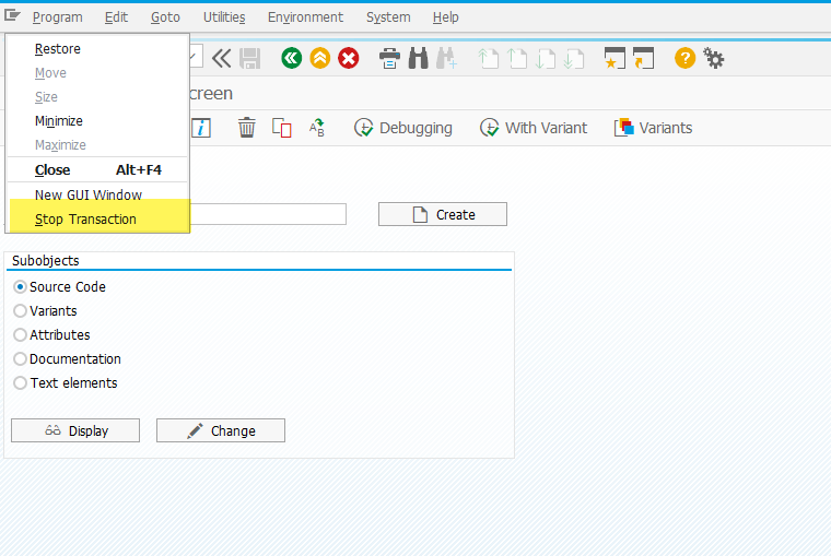 How to Stop a Hanging SAP Transaction?