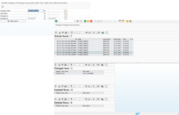 Viewing the Change Log of a Table After Using SE16N_INTERFACE